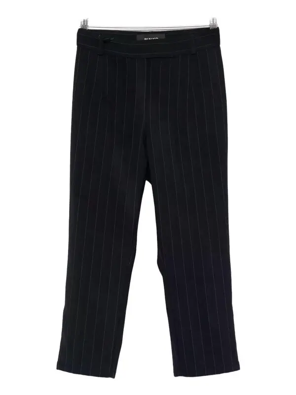 Pinko Pinstripe Trousers - Black
