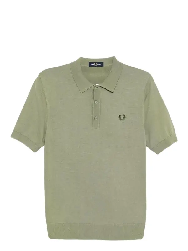 Fred Perry Logo-embroidered Polo Shirt - Green