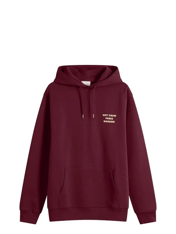 Drole De Monsieur Slogan Hoodie - Wine