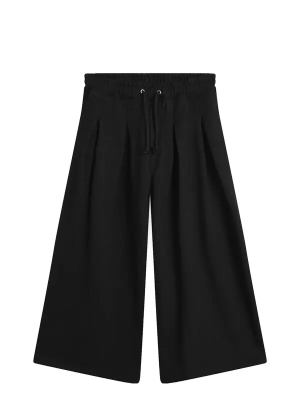 ANGLAN Double Valley Tuck Sweat Pants - Black