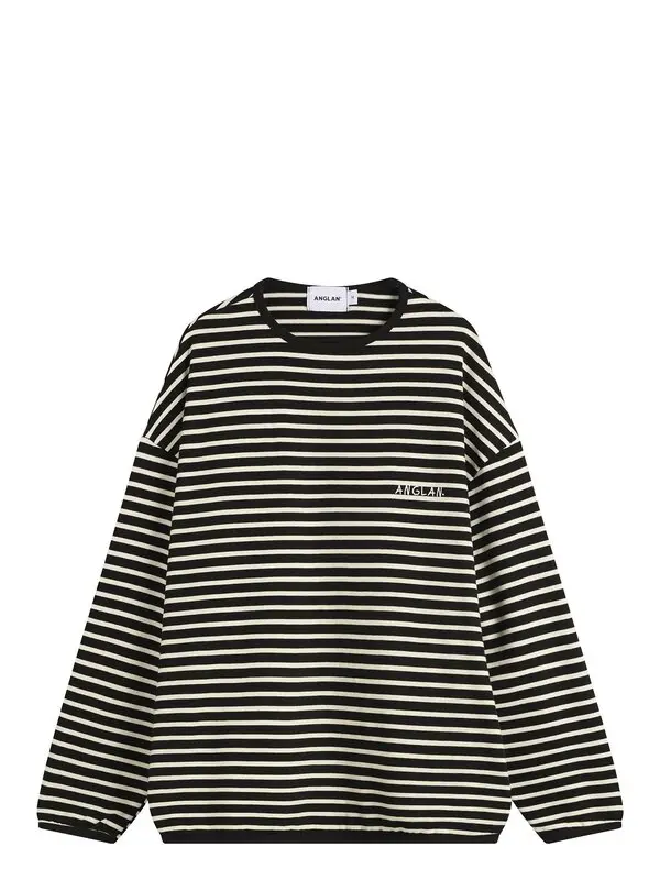 ANGLAN Striped Long Sleeve - Black