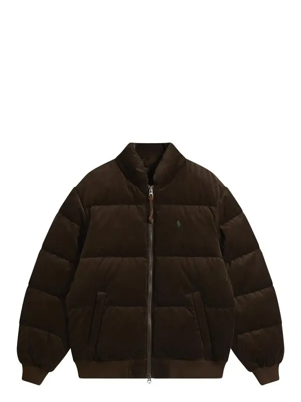 Polo Ralph Lauren Corduroy Puffer Jacket - Dark Beech