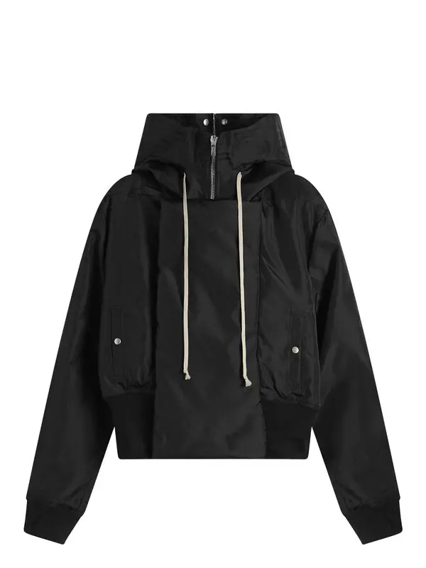 Rick Owens Cropped Alice Parka Jacket - Black