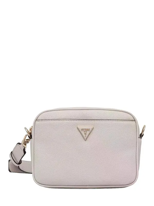 Guess Triangle Logo Cross Body Bag - Neutrals