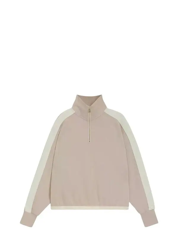 BOSS Zip-neck Sweatshirt - Neutrals