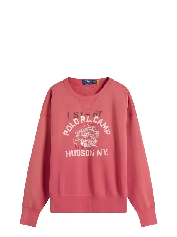 Ralph Lauren Camp Crewneck Sweatshirt - Nantucket Red