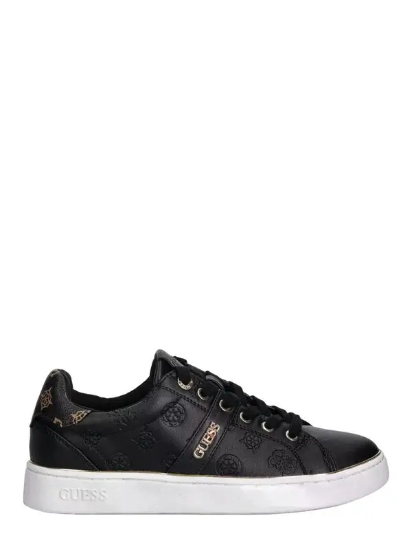 Guess Logo-embossed Sneakers - Black