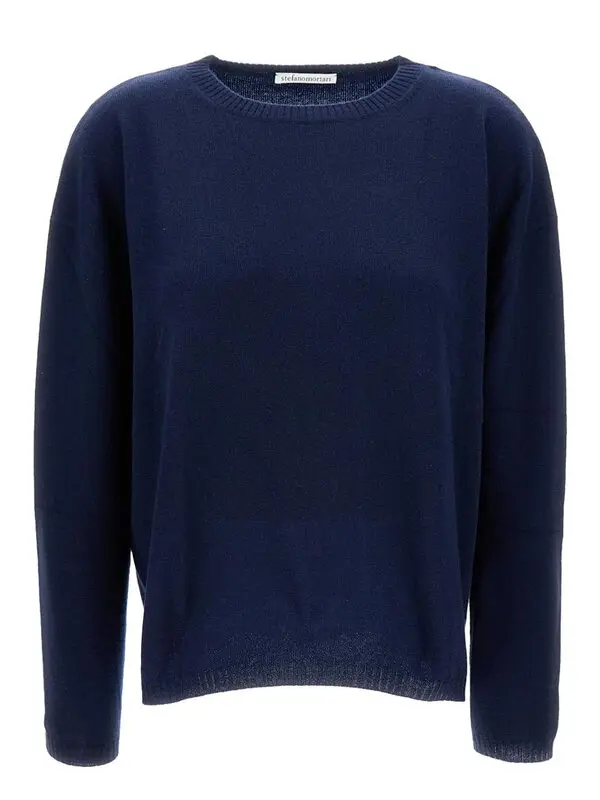 STEFANO MORTARI Crewneck Sweater - Blue
