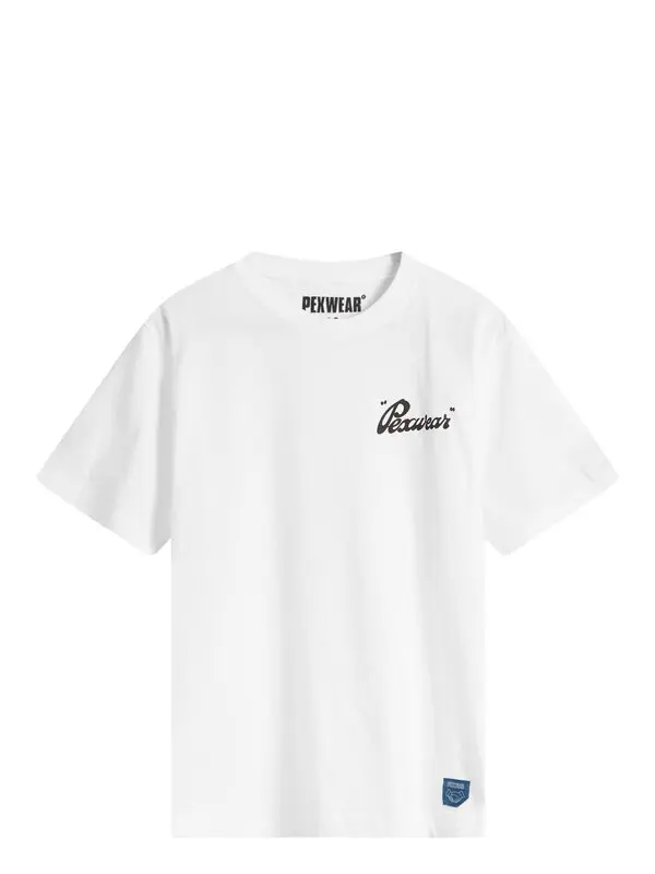 PEXWEAR Italic Logo T-shirt - White