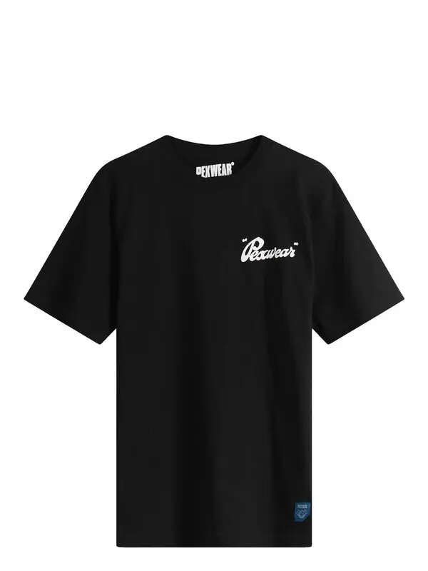 PEXWEAR Italic Logo T-shirt - Black