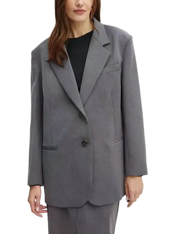 SIMONA CORSELLINI Buttoned Blazer - Grey