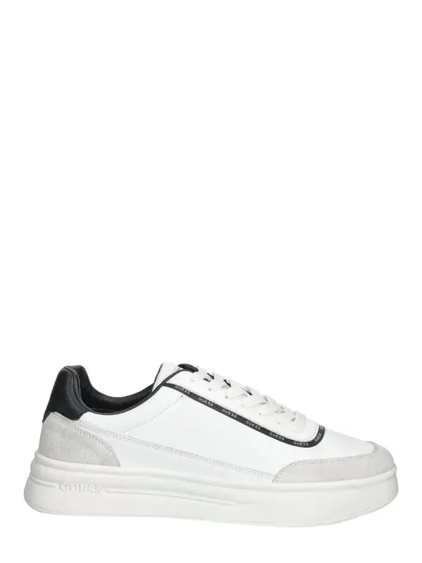 Guess Logo-trim Low-top Sneakers - White