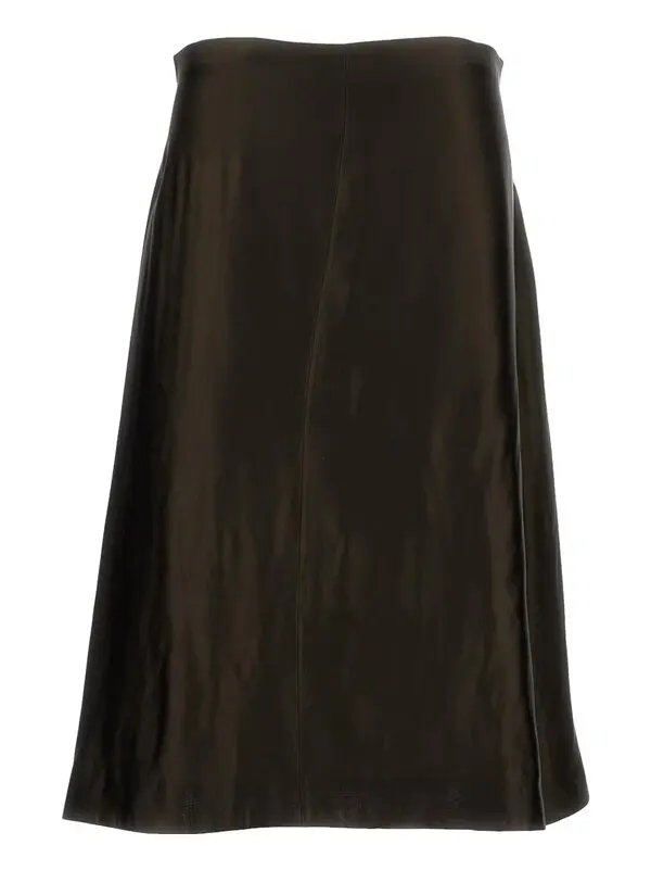 Khaite Nania Flared Skirt - Rosso