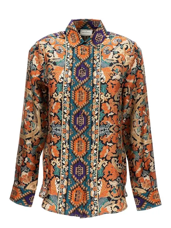 PIERRE-LOUIS MASCIA Printed Silk Shirt - Multicolor