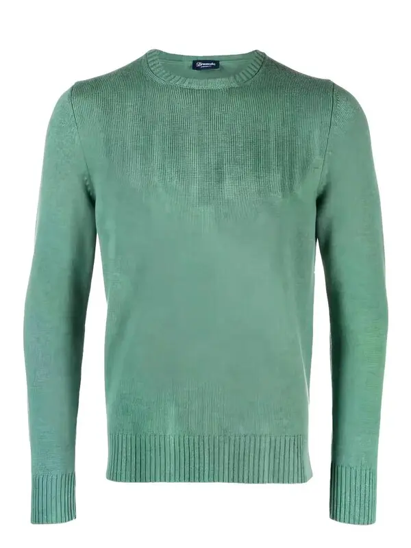 DRUMOHR Crew-neck Cashmere Sweater - Green