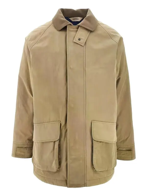 Aspesi Scha Pocket Caban Coat - Neutrals
