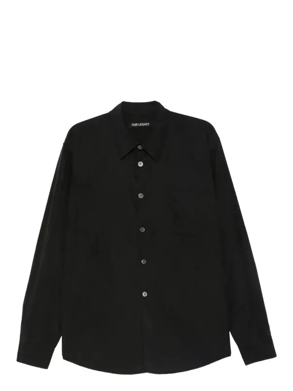 Our Legacy All Day Buttoned Shirt - Black