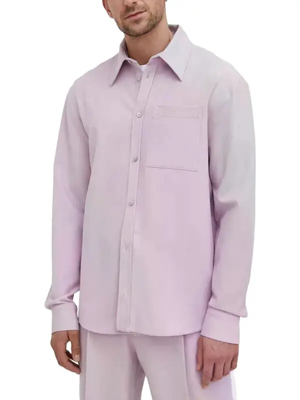 WON HUNDRED Pocket-detail Shirt - Purple