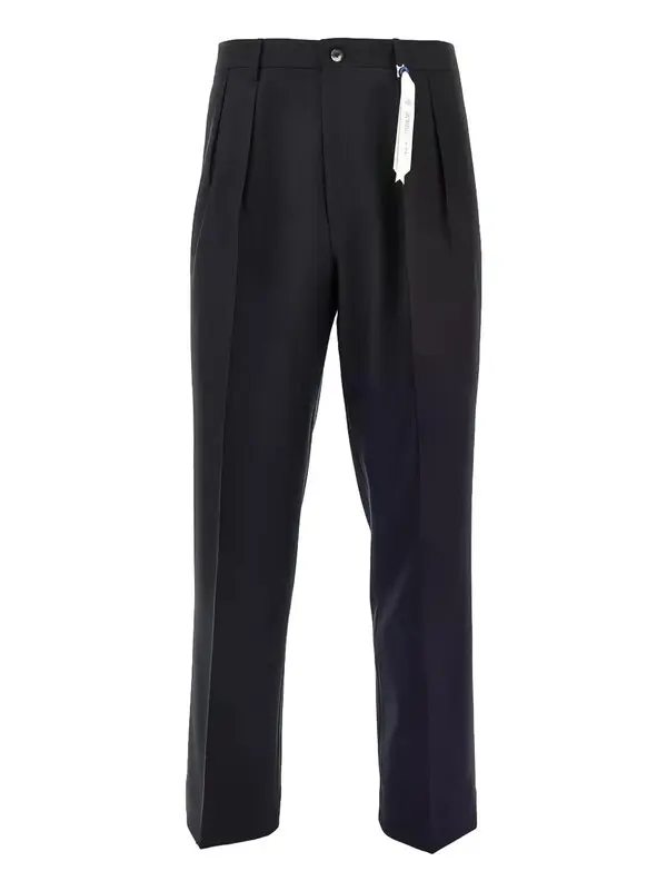 SANTANIELLO Mirò Rima Pleated Trousers - Blue
