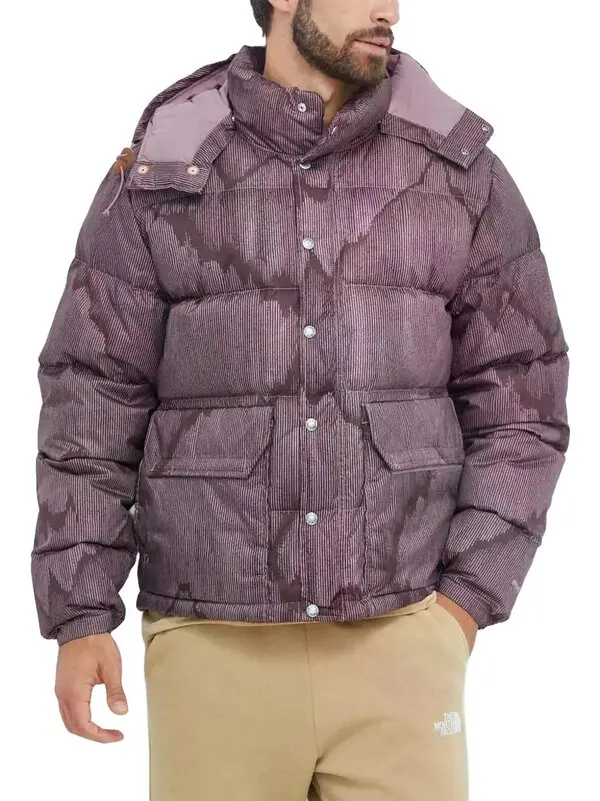 The North Face Striped Padded Jacket - Purple