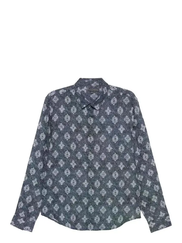 John Varvatos Patterned Shirt - Blue