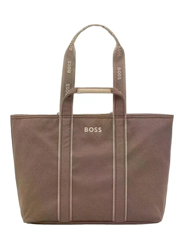 BOSS Logo Tote Bag - Brown