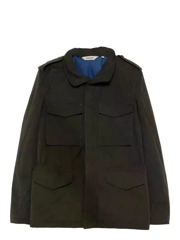 Aspesi Flap-pockets Collared Jacket - Green