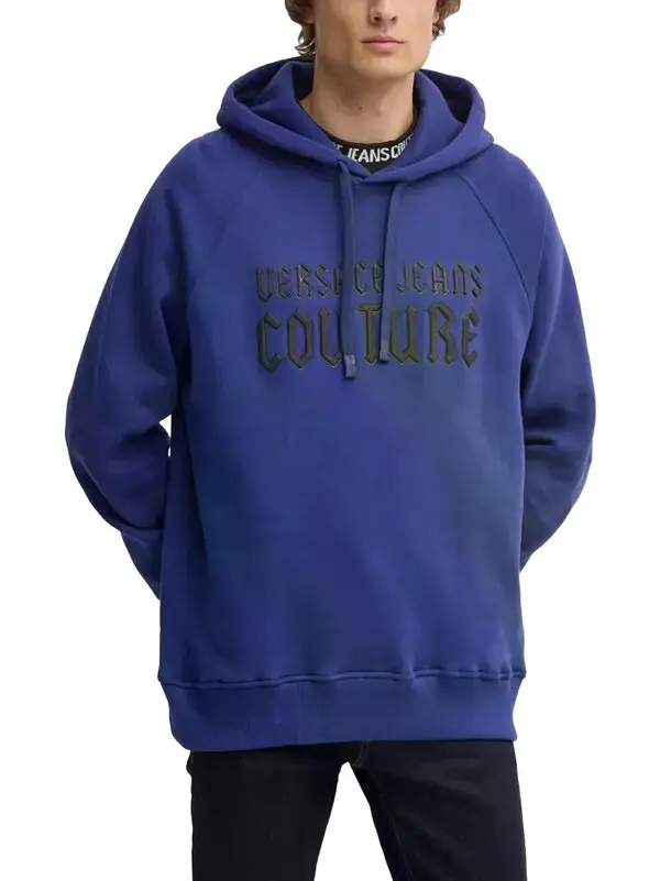 Versace Logo Hoodie - Blue