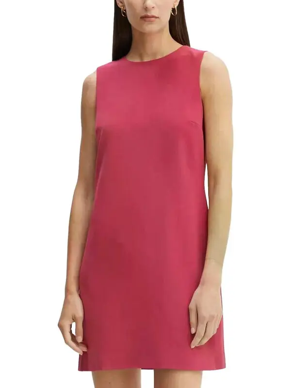 Theory Crew-neck Mini Dress - Pink