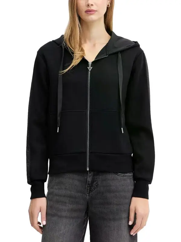 Guess Hooded Zip-up - Black