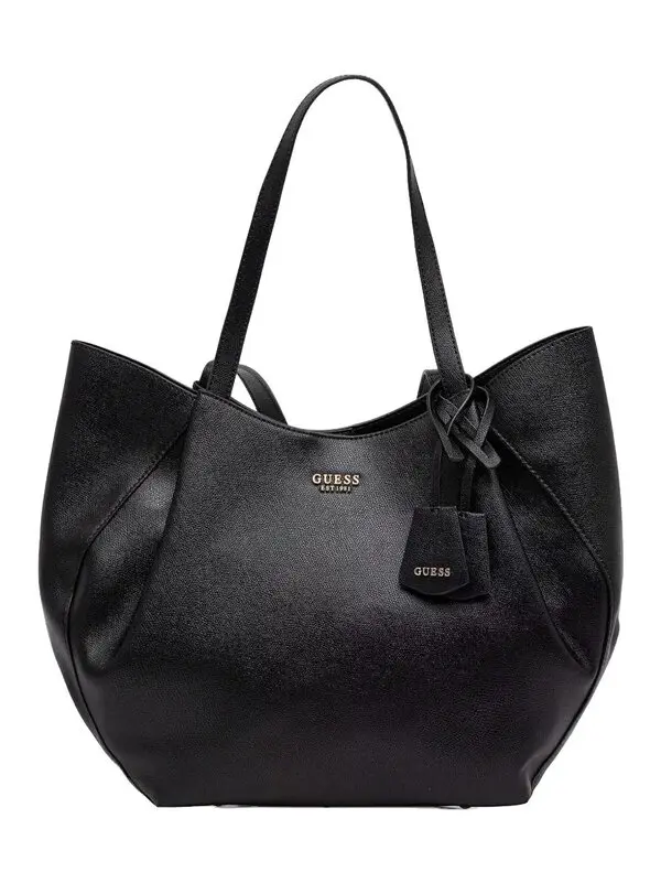 Guess Grained Tote Bag - Black