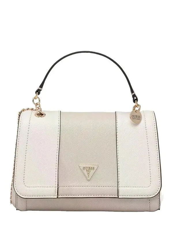 Guess Logo-plaque Crossbody Bag - Neutrals