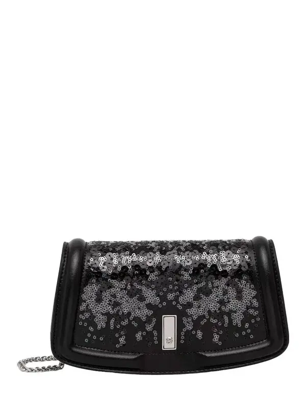 BOSS Sequin-embellished Clutch - Black