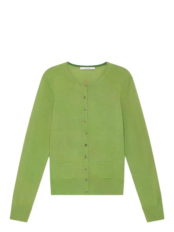 Malìparmi Round-neck Buttoned Cardigan - Green