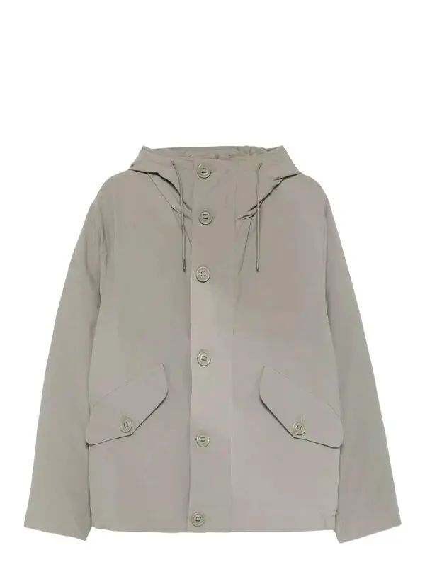 C.P. COMPANY Buttoned Hooded Jacket - Grey