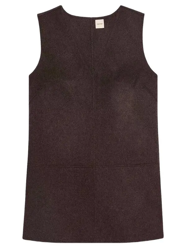 Calvin Klein V-neck Panelled Dress - Grey
