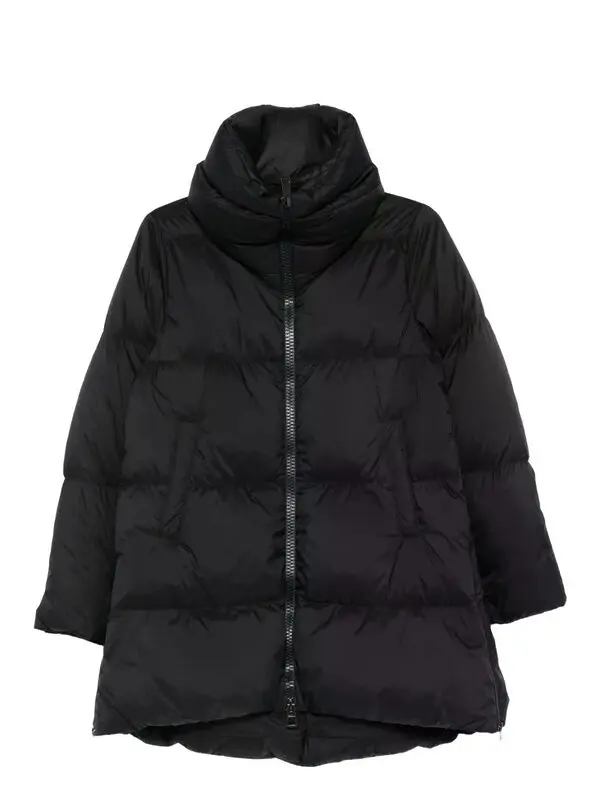 Herno Funnel Neck Coat - Blue
