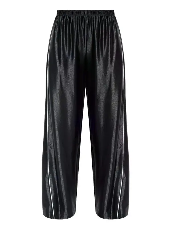 Alexander Wang Elasticated-waistband Trim-detail Trousers - Black