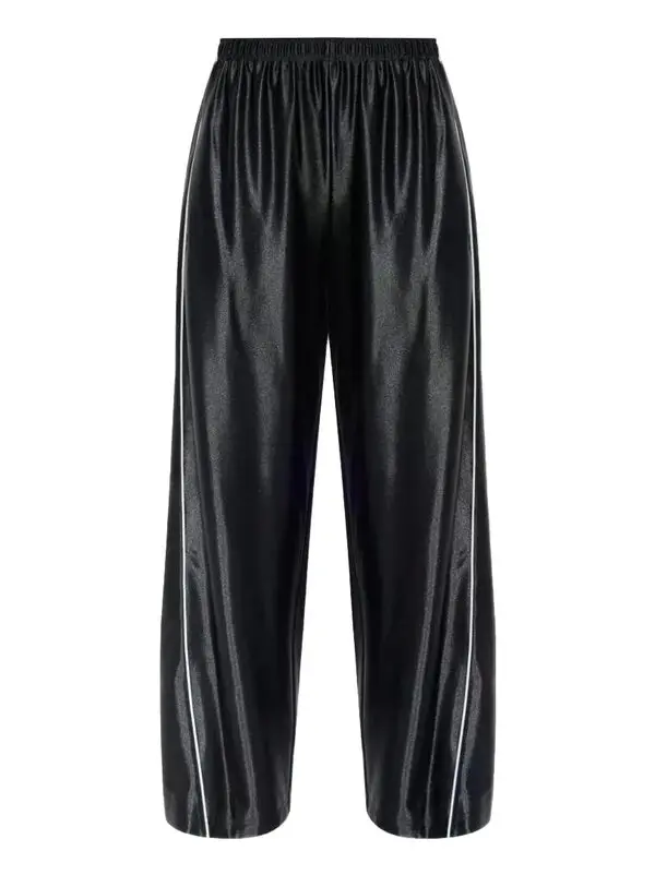 Alexander Wang Elasticated-waistband Trim-detail Trousers - Black