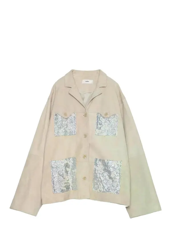 MULLER OF YOSHIOKUBO Sequin-embellished Coat - Neutrals