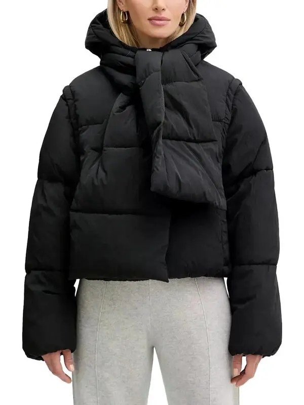 BOSS Hooded Padded Jacket - Black
