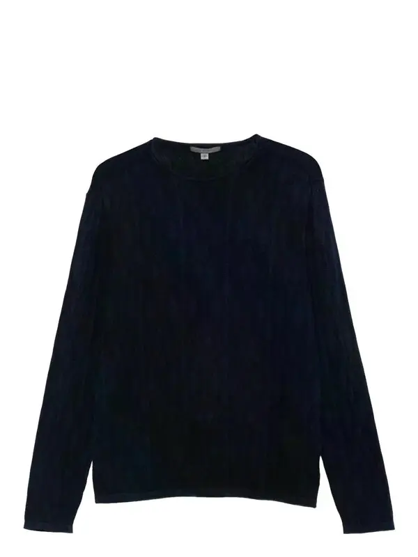 John Varvatos Diamond-knit Sweater - Blue