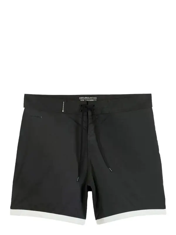 OSKLEN Side-stripe Swim Shorts - Black