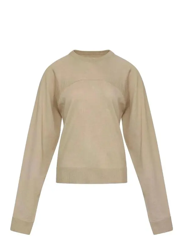 MAISON MARGIELA Crew-neck Long-sleeved Top - Brown