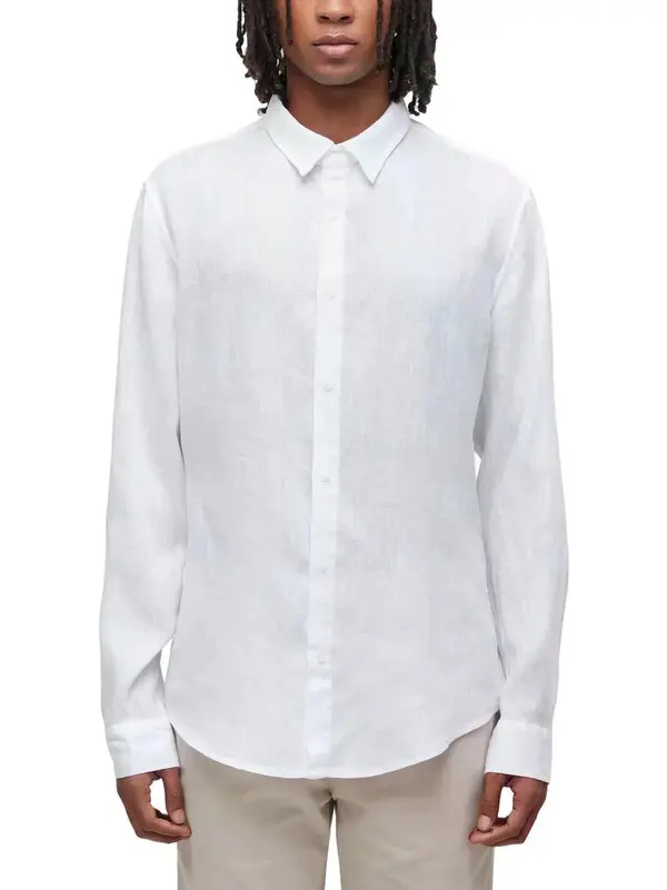 OSKLEN Long-sleeves Linen Shirt - White