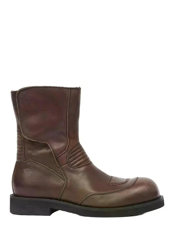 MAISON MARGIELA Leather Boots - Brown