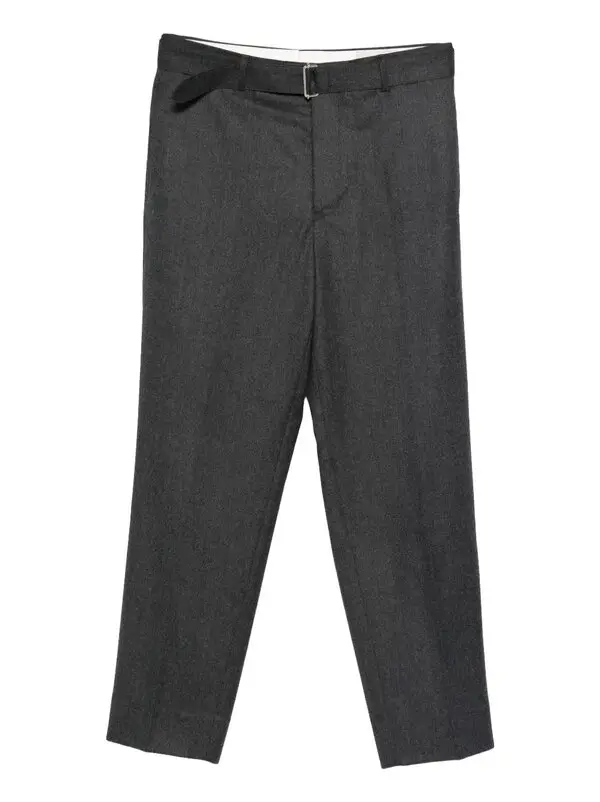 Officine Générale Belted Trousers - Grey