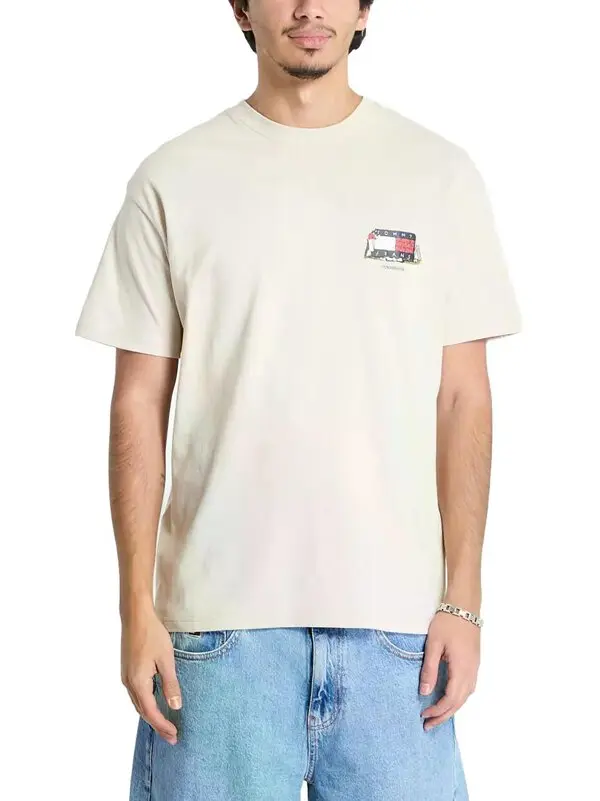 Tommy Hilfiger Logo-print T-shirt - Neutrals