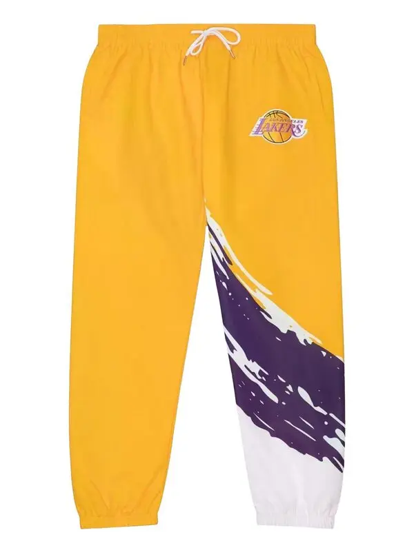 Mitchell & Ness Graphic-detail Track Pants - Yellow