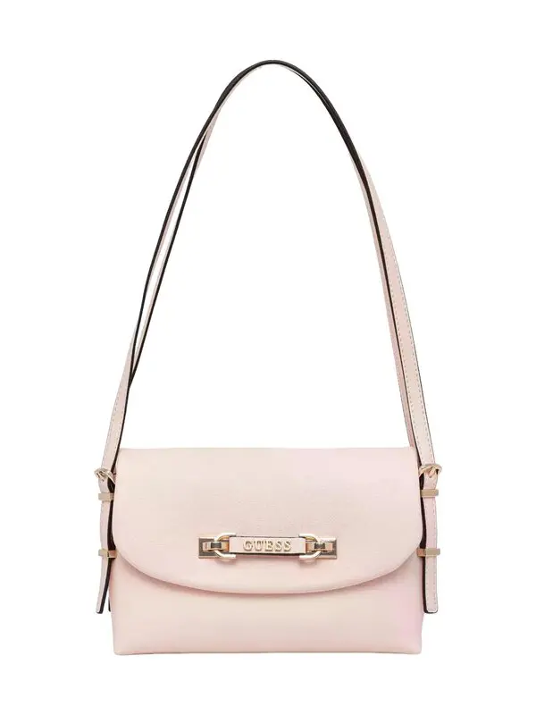 Guess Logo-plaque Shoulder Bag - Pink